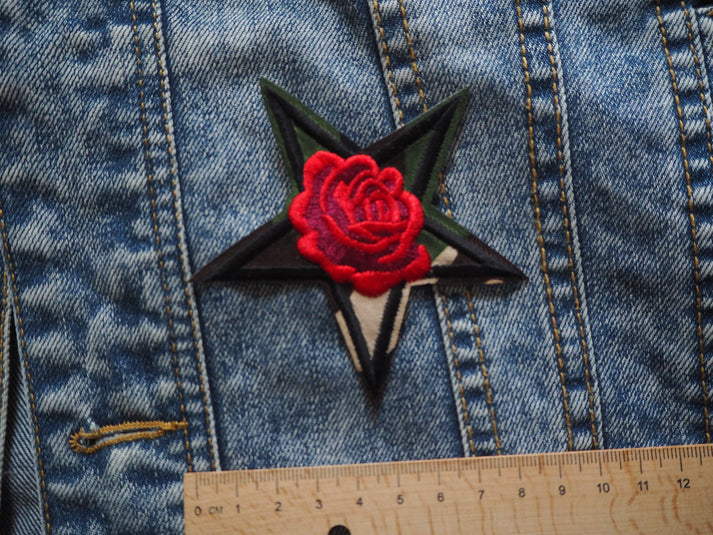Pentagram & Rose Patch – IngridPatches