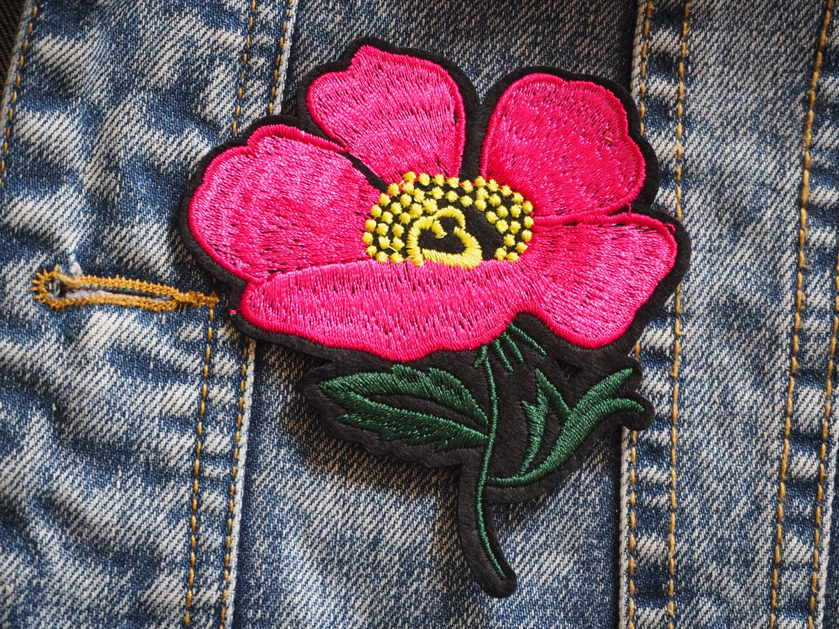 Pink Flower Patch – IngridPatches