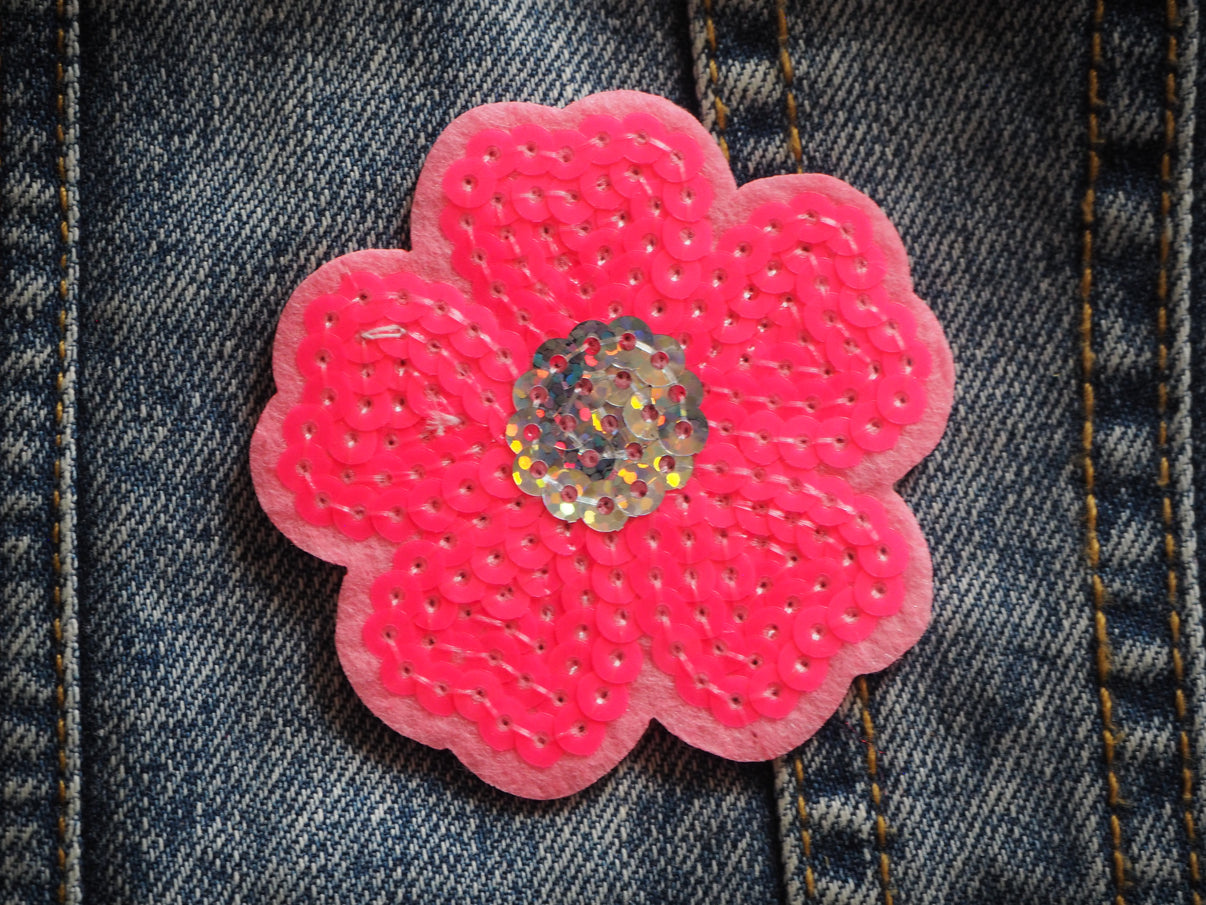 Pink Shining Flower Patch – IngridPatches