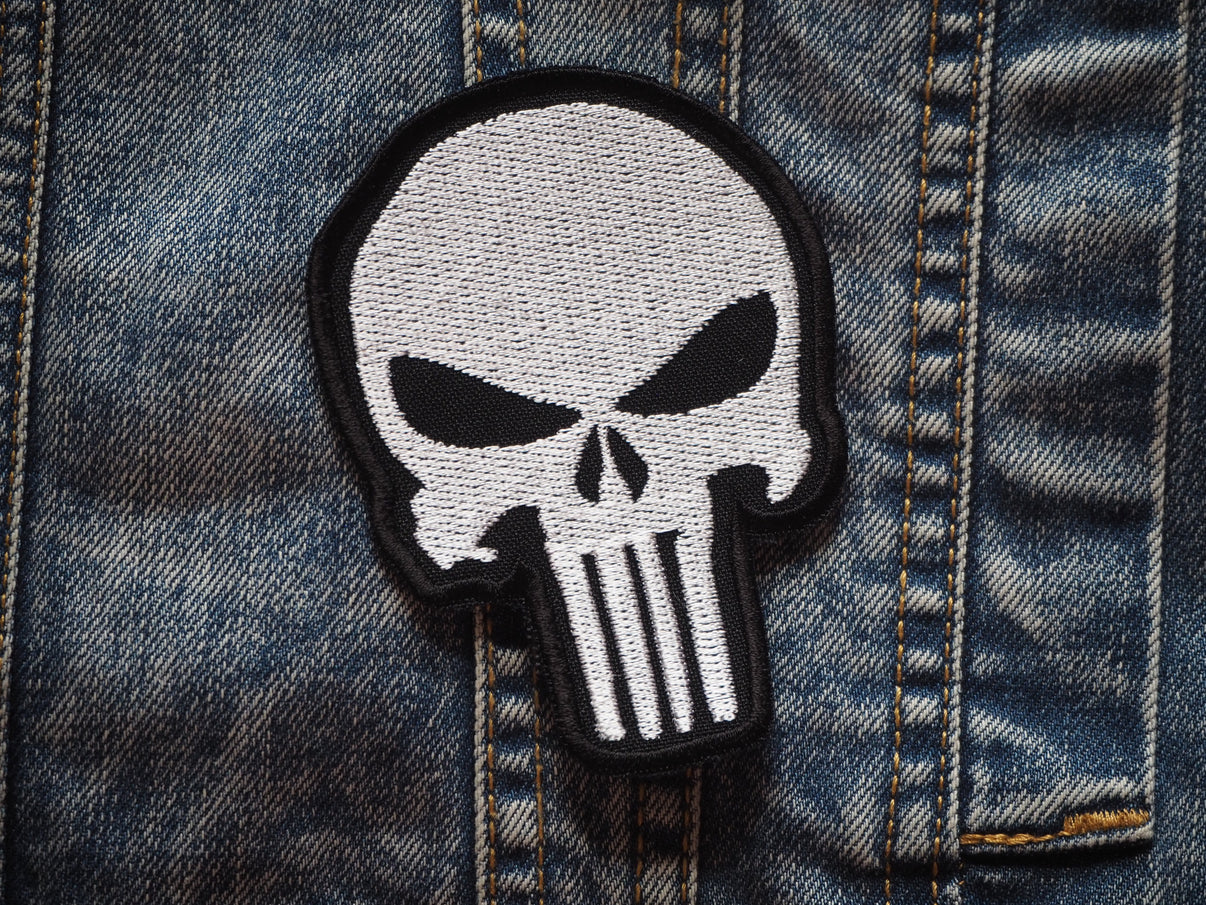 Punisher Skull Embroidered Patch – IngridPatches