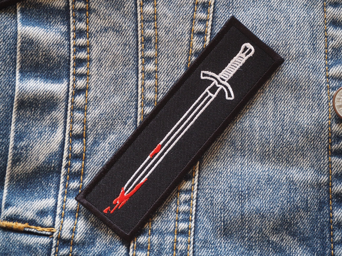 Medieval Bloody Sword Patch – IngridPatches