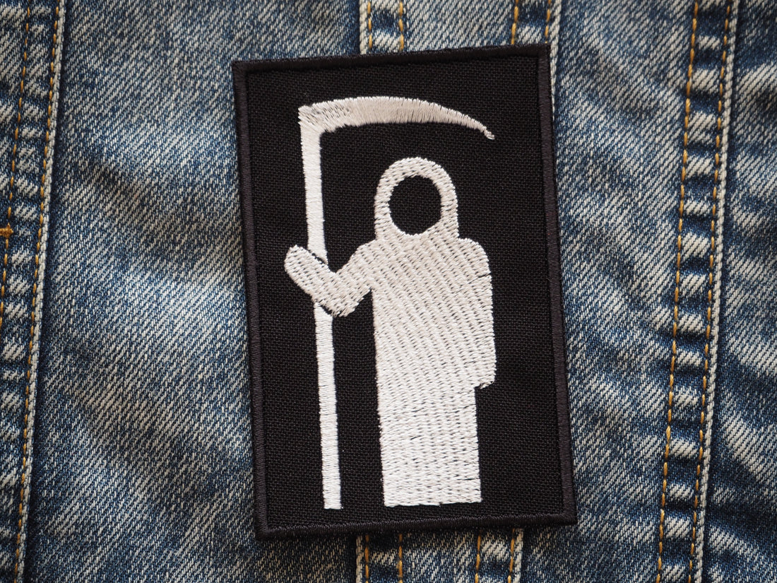 Death Symbol Embroidered Patch – IngridPatches