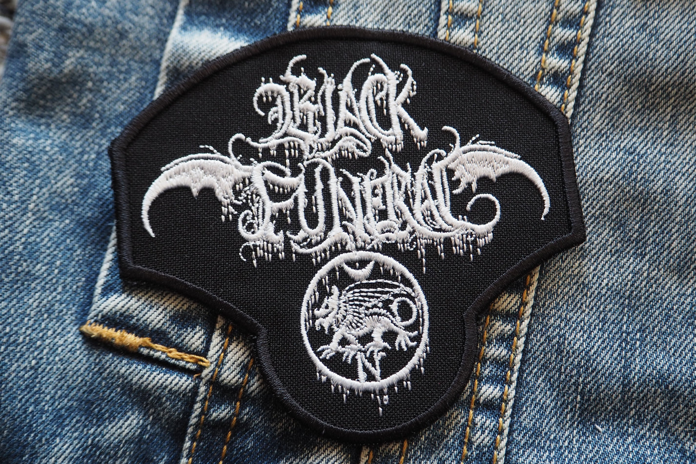 Black Funeral Patch (Black Metal) – IngridPatches