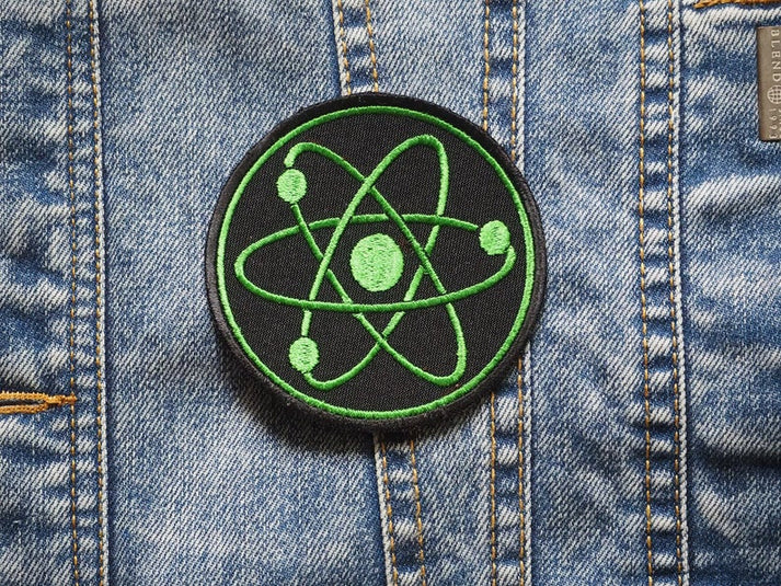 Atom Symbol Embroidered Patch – IngridPatches