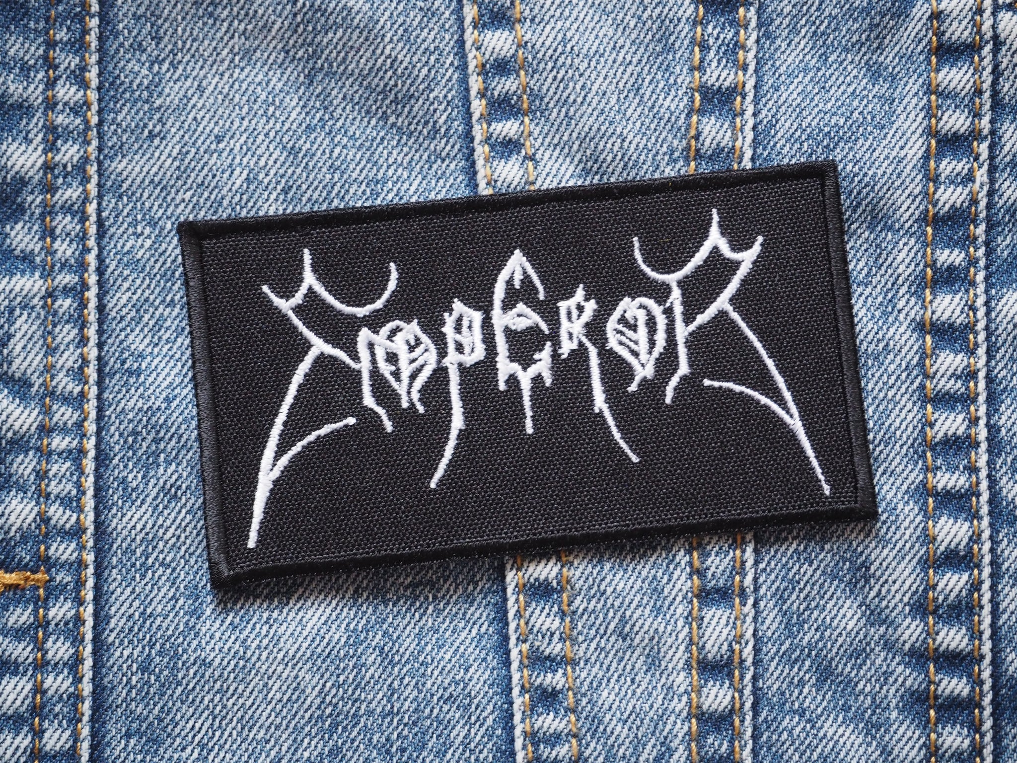 Emperor Logo Patch Black Metal – IngridPatches