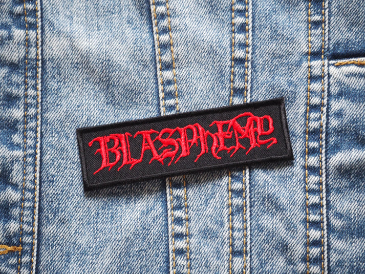 Blasphemy Satanic Black Metal Embroidered Patch – IngridPatches